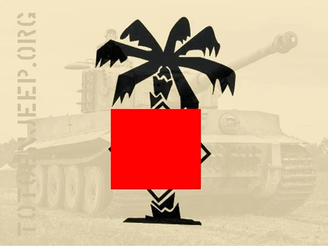 STENCIL STENCIL STENCIL MARKAGE AFRICA CORPS DAK 8. 14CM .GERMAN GERMAN ...