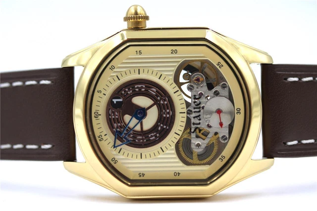 STAUER OBERON JUMP Hour Mysterly Dial 40Mm Automatic Mens Great ...