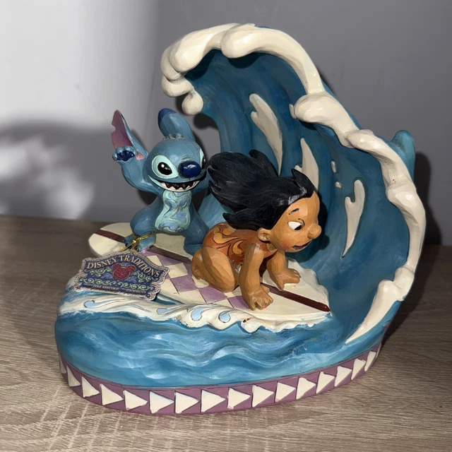 DISNEY TRADITIONS LILO and Stitch Catch The Wave Figurine Boxed 4055407 ...