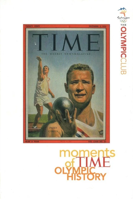 SYDNEY 2000 OLYMPIC Club Time Magazine Cover Parry O'brien Postcard EUR ...