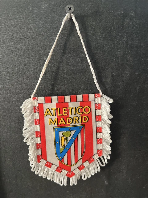 ATLETICO MADRID FANION vintage football banderin pennant wimpel EUR 2 ...