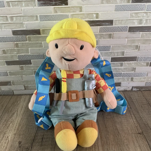 BOB THE BUILDER Backpack Can We Fix it Plush Stuffed Back Bag Vintage ...