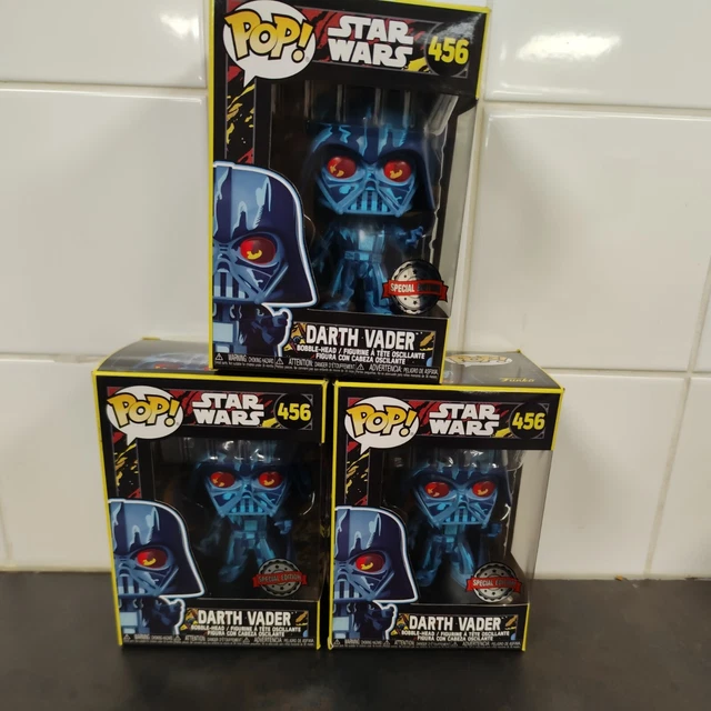 FUNKO POP! STAR Wars Retro Art Exclusive Darth Vader #456 w/ Acrylic Case One Si £25.00 ...