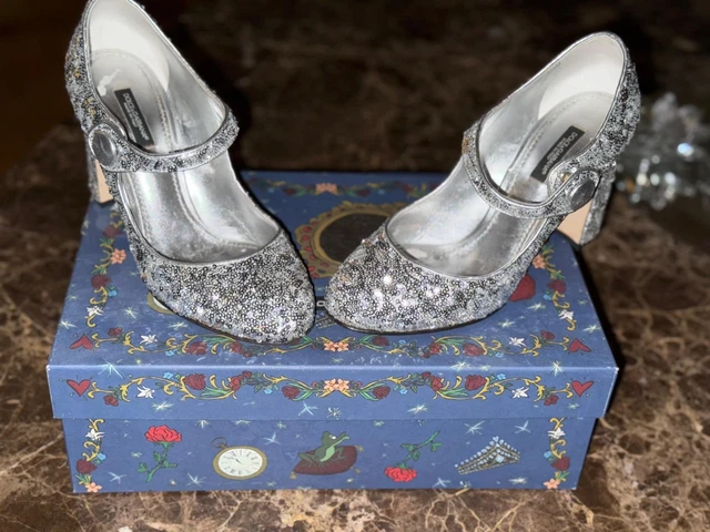 DOLCE & GABBANA Ladies Shoes Sequenced Size 38 (5 UK) in Good Condition ...