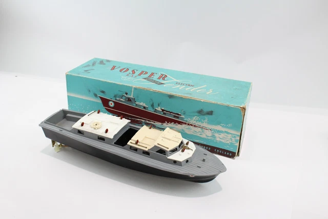 DIECAST MODEL BOAT Vosper RAF Electric Crash Tender Vintage Boxed ...