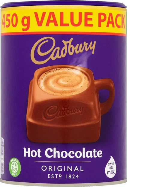 CADBURY THE ORIGINAL Hot Chocolate, Irresistibly Smooth, Value Pack ...