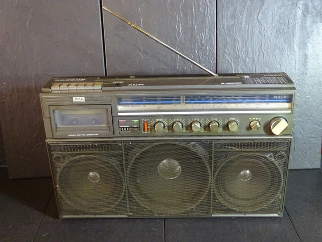 PHILIPS D 8444 POWER PLAYER GHETTO BLASTER Faulty Malfunction £152.81 ...