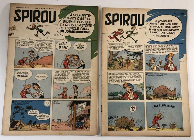 LOT DE 2 SPIROU magazine Année 1953 BD Editions DUPUIS - Voir n° dans l'annonce EUR 5,50 ...