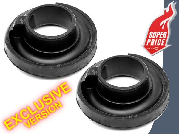 2X UPRATED REAR SPRING LOWER RUBBER PAD CUP SEAT MOUNT FOR VW ...