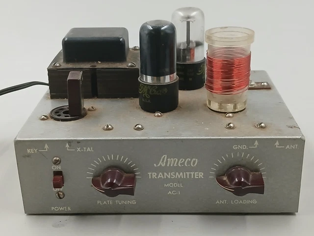 VINTAGE AMECO HAM Radio Transmitter Model AC-1, Untested $345.38 ...