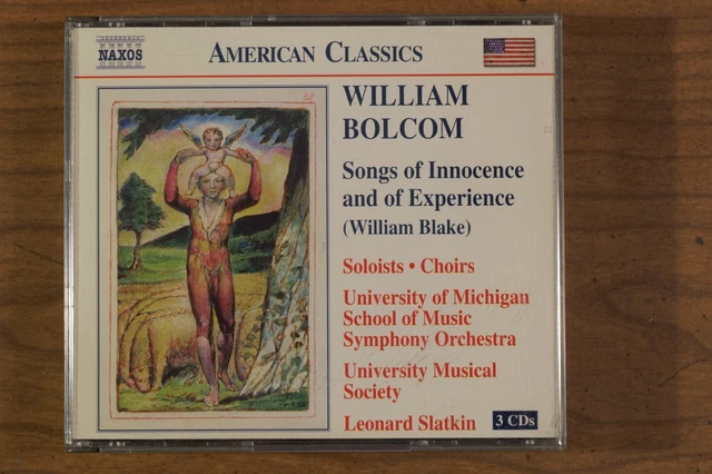 WILLIAM BALCOM SONGS of Innocence and of Experience. CD Leonard Slatkin ...