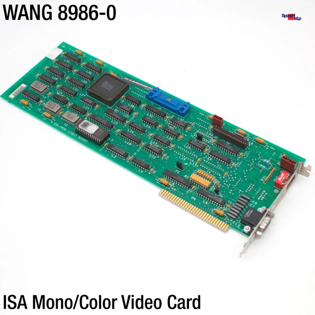 WANG 8986-0 CGA Color Monocromo Lavagna Isa 8-BIT Video Card Scheda ...