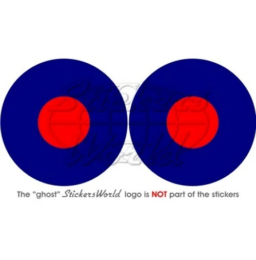 RAF BRITISH ROYAL Type B Luftwaffe Luftfahrzeug Roundel 75mm Vinyl ...