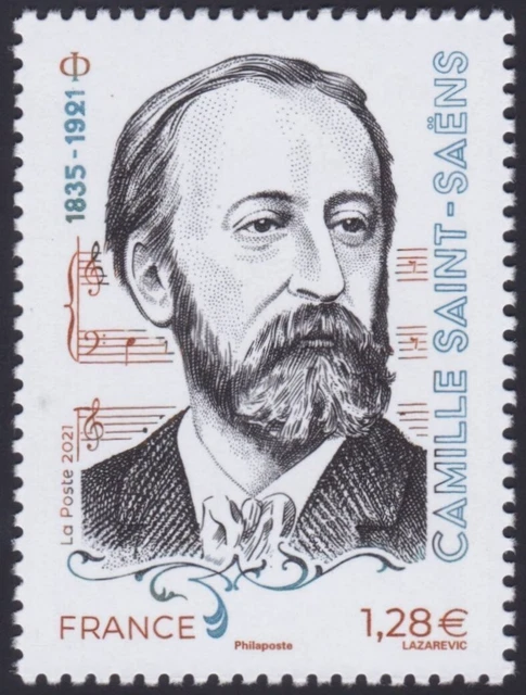 2021 FRANCE N°5476** CAMILLE SAINT SAENS 1835 1921 Music, MNH $3.67 ...