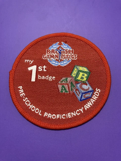 BRITISH GYMNASTICS BADGE Pre School Proficiency Award Level 1 £2.50 - PicClick UK