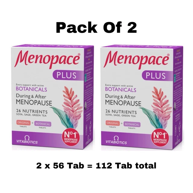 2 X VITABIOTICS MENOPACE PLUS 56 TABLETS- Expire Date:11/2025 £22.99 ...
