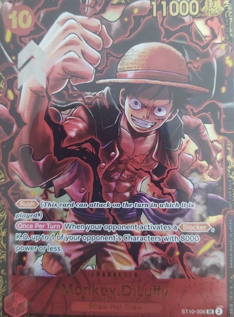 ONE PIECE CARD Game Monkey. D. Luffy St10-006 Regional Top 8 English ...