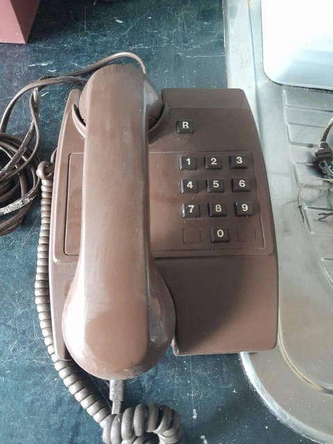 BT TELEPHONE BRITISH Telecom Vintage Brown Push Button Untested £14.00 ...
