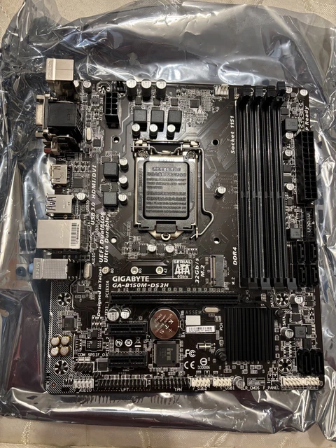 GIGABYTE B150M-DS3H MOTHERBOARD LGA1151 Chipset Intel B150 DDR4 DVI VGA ...