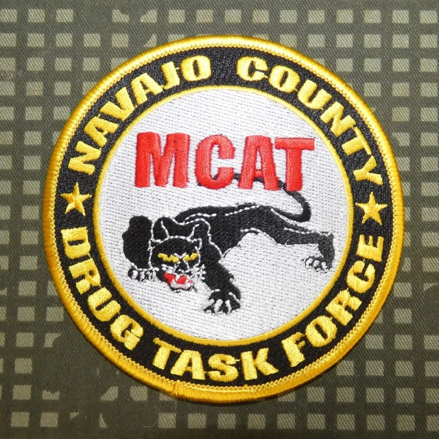 VINTAGE NAVAJO COUNTY Sheriff's Dept MCAT Drug Task Force Patch ...