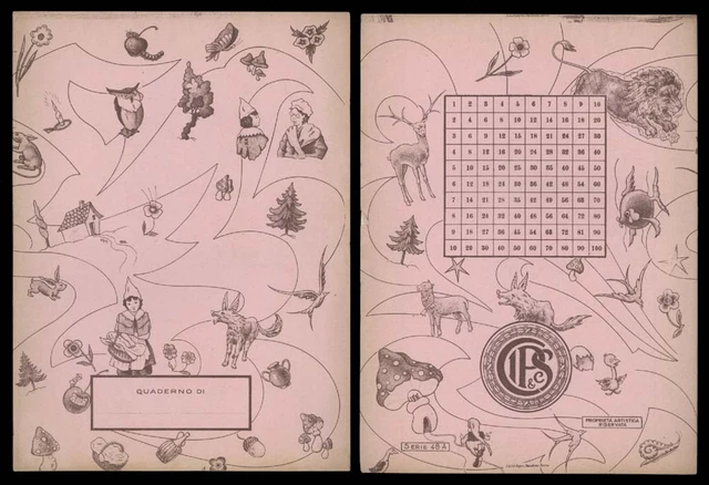 QUADERNO ELEMENTARI D'EPOCA Cappuccetto Rosso Lupo Scuola didattica EUR ...