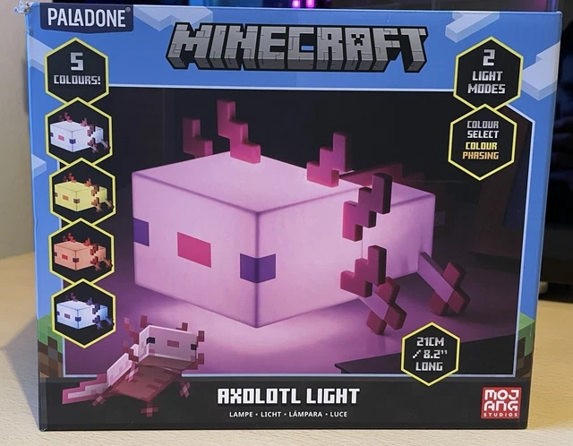 MINECRAFT AXOLOTL LED Night Light Official Lamp, 5 Color Modes £9.50 ...