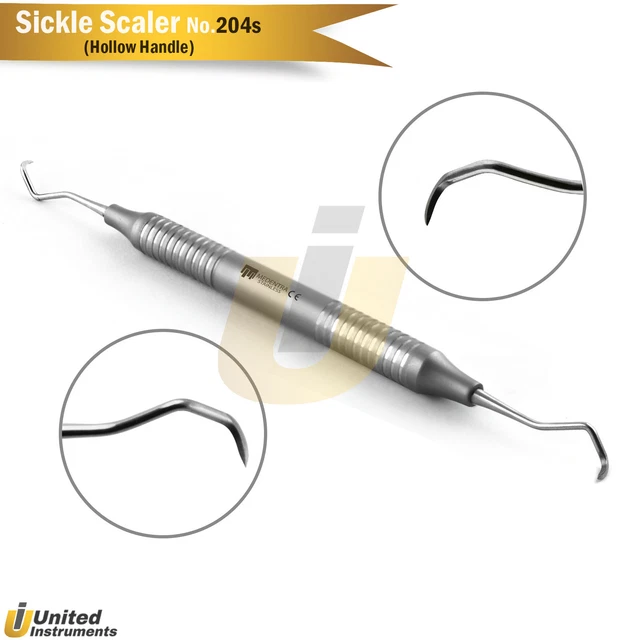 DENTAL SICKLE SCALER 204s Periodontal Posterior Interproximal Hygiene ...