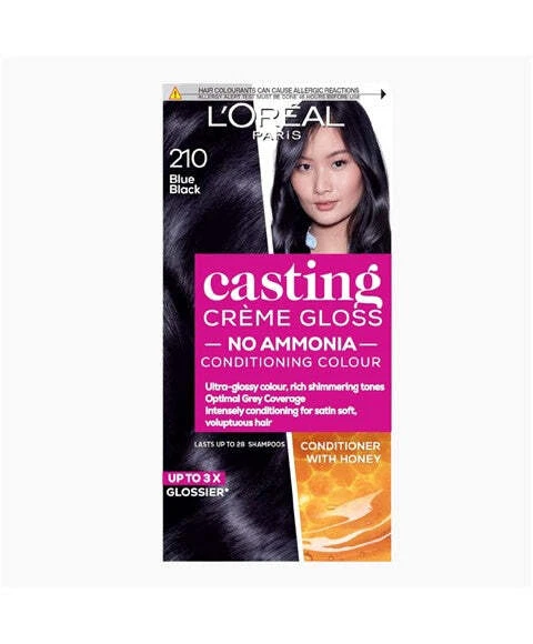 LOREAL PARIS CASTING Creme Gloss Conditioning Color 210 Blue Black £10. ...