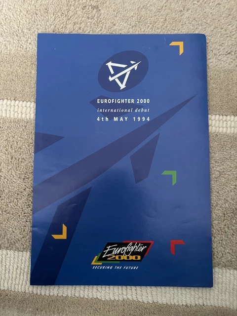 VERY RARE EUROFIGHTER 2000 Typhoon First Flight Poster 1994 £19.99 ...