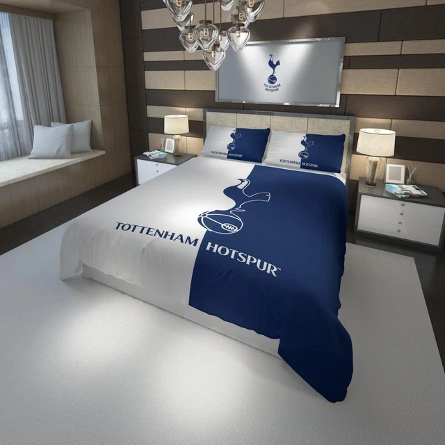 TOTTENHAM HOTSPUR FC Logo Football Club Quilt Duvet Cover Set Bed Linen ...