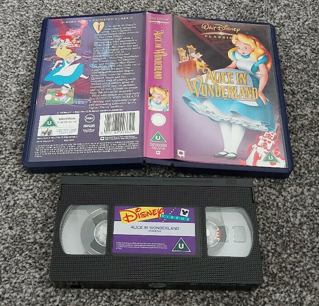 WALT DISNEY CLASSICS Alice In Wonderland Pal Vhs Video Kids Children £4.00 - PicClick UK