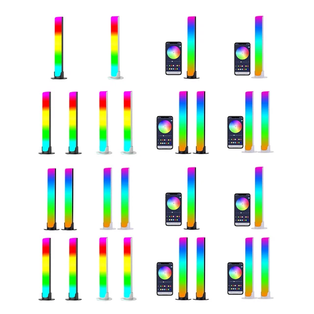 RECHARGEABLE/PLUG-IN MUSIC RHYTHM Light Portable Music Sync Led Lights ...