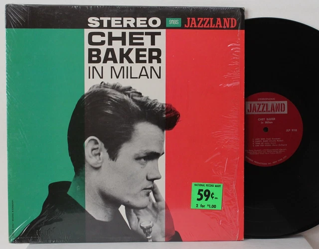 &CHET BAKER IN Milan" LP ~ Jazzland JLP 918 ~ neuf dans son emballage ...