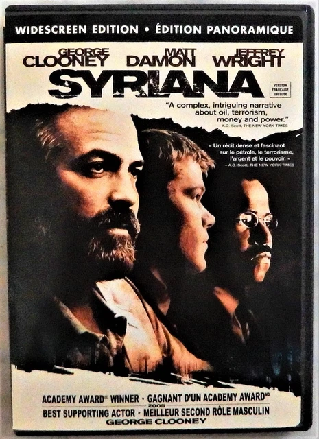 SYRIANA 2005 DVD George Clooney Matt Damon About oil,terrorism,money ...