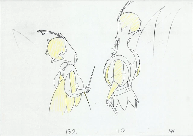 THUMBELINA DON BLUTH 1994 Production Animation Model/Layout Sheet Copy ...
