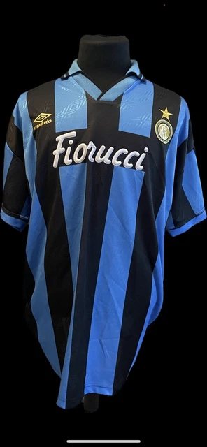 INTER MILAN MATCH WORN Maglia Maglia Maglia 1994 1995 Originale EUR 350 ...