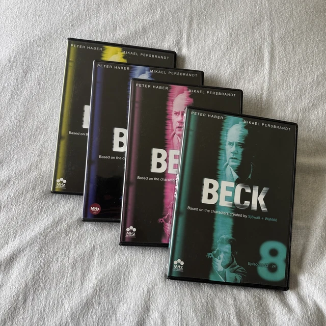 BECK TV SERIES Swedish Subtitles Episodes #13-24 DVD Volumes 5 6 7 8 ...