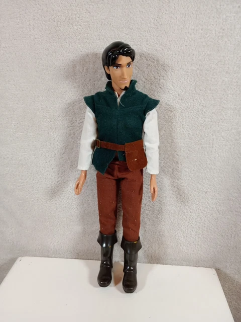 DISNEY STORE TANGLED Flynn Rider Doll 12” Action Figure Toy Rapunzel ...