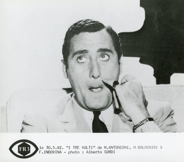 ALBERTO SORDI &I Tre Volti" Antonioni Bolognini Indovina Photo Cm EUR ...