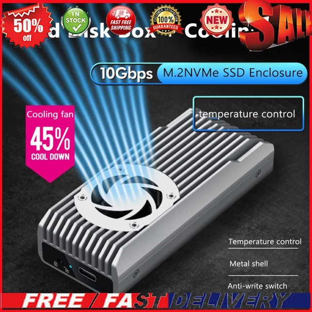 10GBPS M.2 SSD Enclosure USB3.1 Gen2 Type-C SSD Case Support 2230 2242 ...