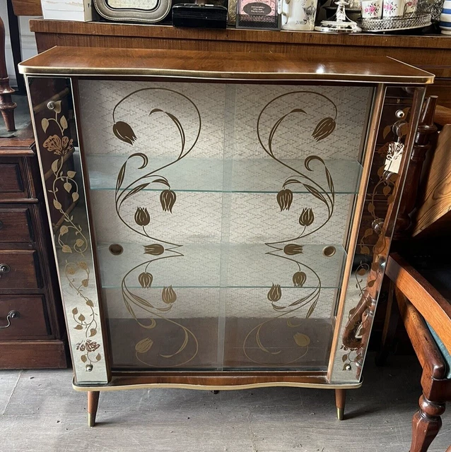 ORIGINAL RETRO 1950S Or 60s Mirrored Display Cabinet £85.00 - PicClick UK