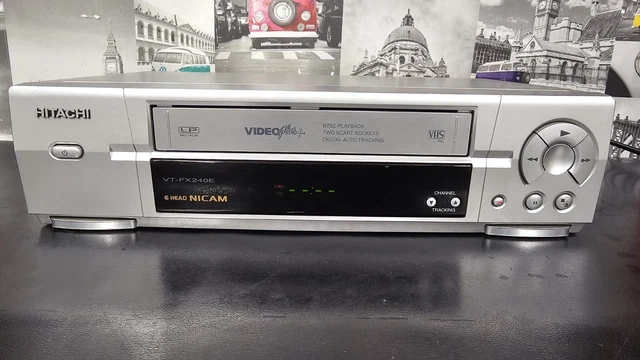 HITACHI VT-FX240E 6 Head VCR VHS Video Cassette Recorder Player No ...
