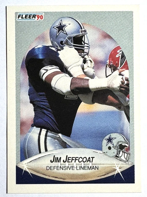 CARTE DE FOOTBALL Jim Jeffcoat Dallas Cowboys, Bills 1990 #390 EUR 0,92 ...