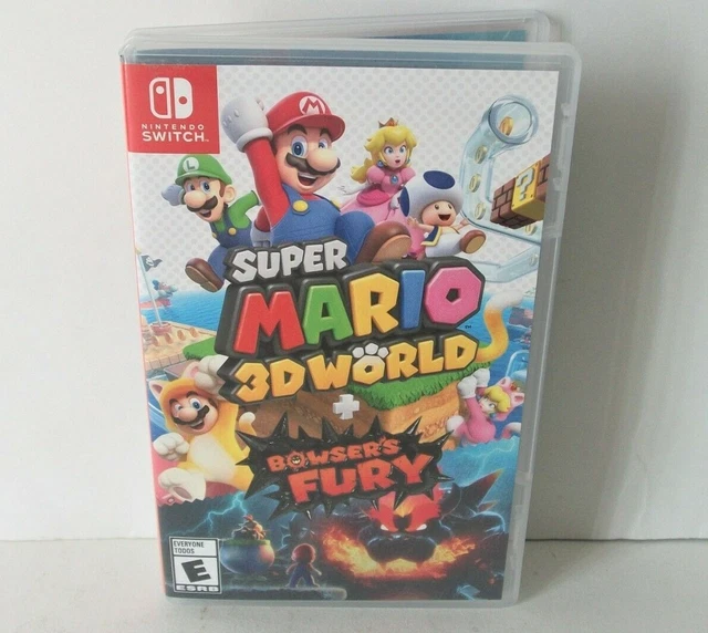 SUPER MARIO 3D World Case Only Nintendo Switch Empty Replacement Bowser ...