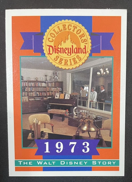 DISNEYLAND 40TH ANNIVERSARY 1973 Collector Card The Walt Disney Story ...