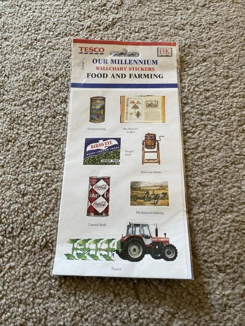 VINTAGE TESCO MILLENNIUM Wallchart Stickers #4 £3.84 - PicClick UK