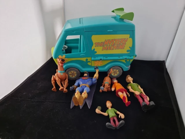 SCOOBY DOO THE Mystery Machine Van Slime Goo Busters with 6 Figures £9. ...