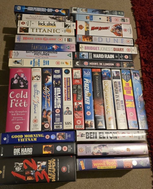 33 X JOB LOT Bundle of CLASSIC VHS Film Video Tapes 1980s/1990s £24.99 ...
