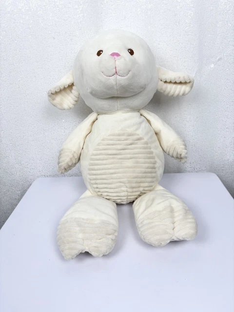 KELLYTOY LARGE WHITE Lamb Sheep Plush Stuffed Animal Toy (2018) Retired ...