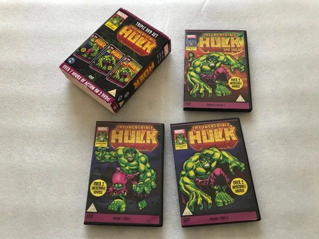 MARVEL THE INCREDIBLE Hulk Triple DVD Box Set - 2 Seasons 1 & 2 EUR 42 ...